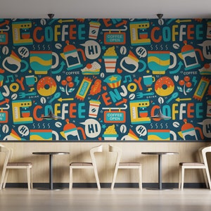 Beautiful Coffee Themed Wallpaper Stunning Coffee Wallpaper Bold Café ...