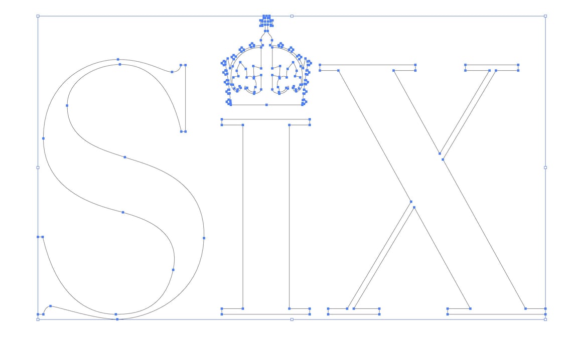 Six the Musical SVG Logo - Etsy