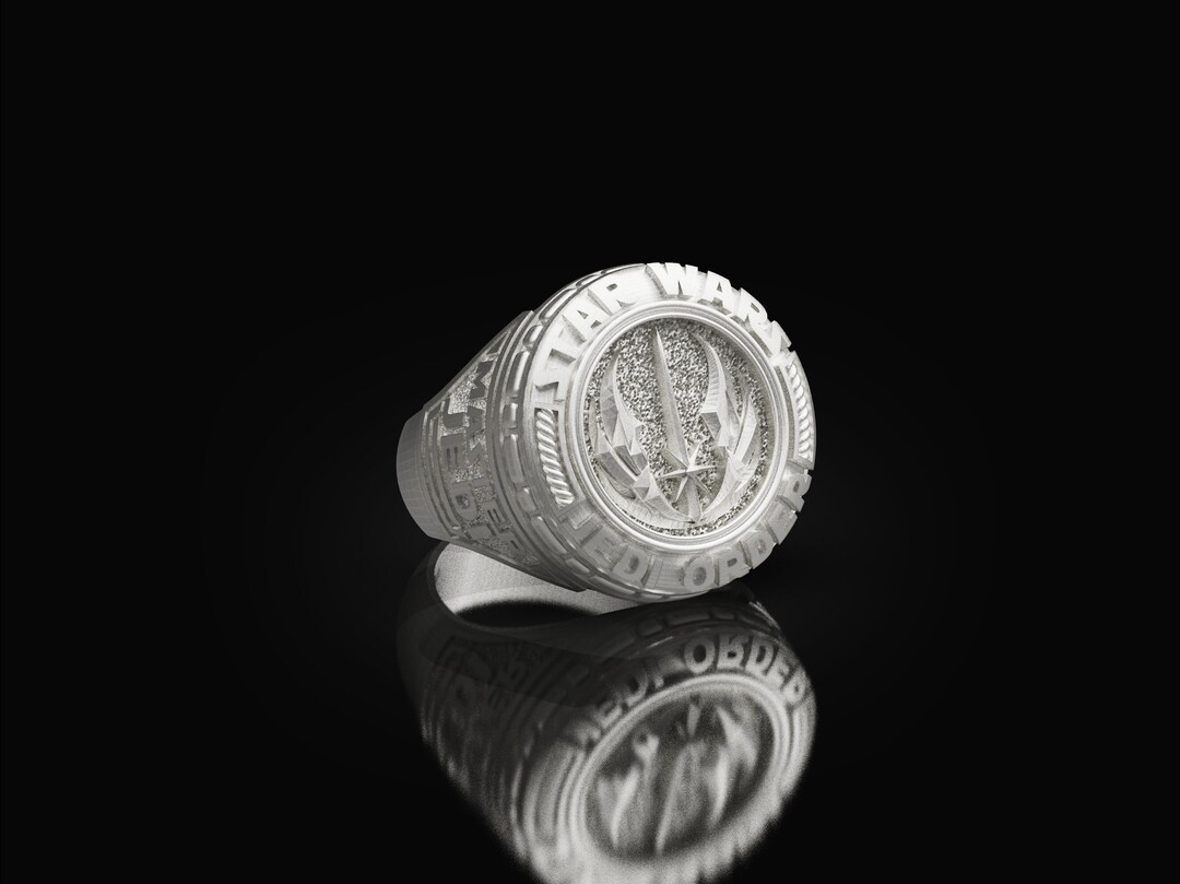 Jedi Master Noah Silver Man Ring, Star Wars Silver Mens Ring, Young ...