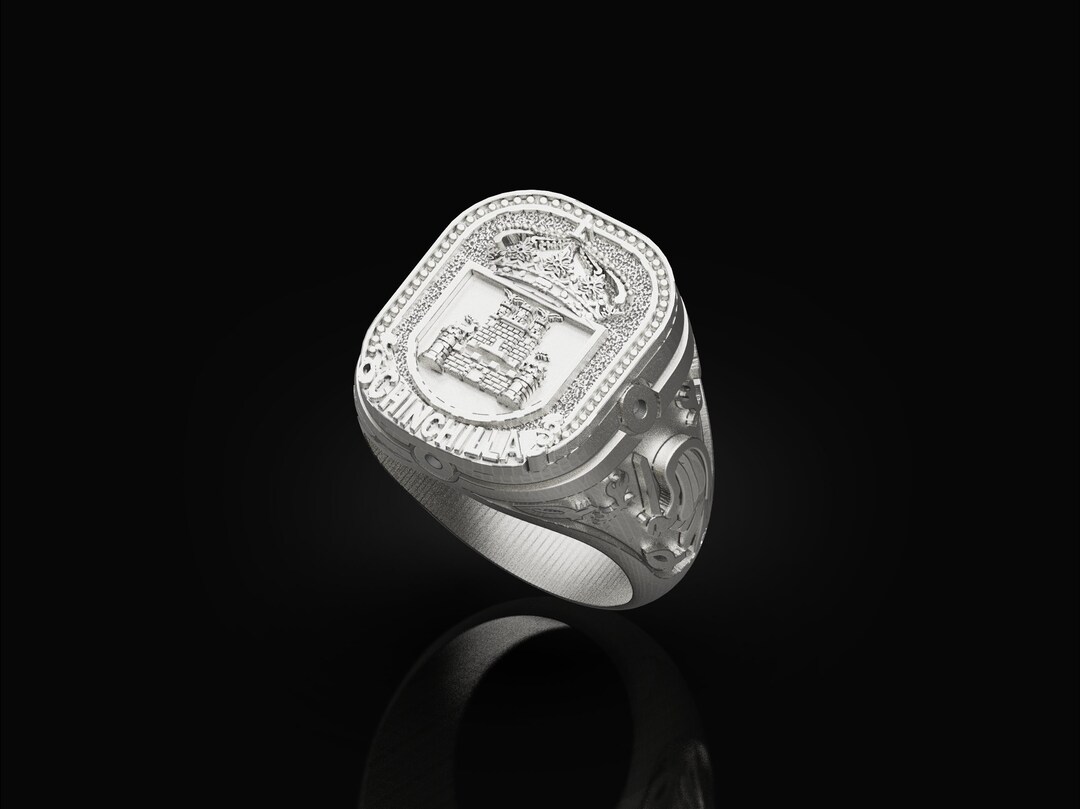Family Crest & Coat of Arms Signet Ring, Custom Silver Rings for Men ...