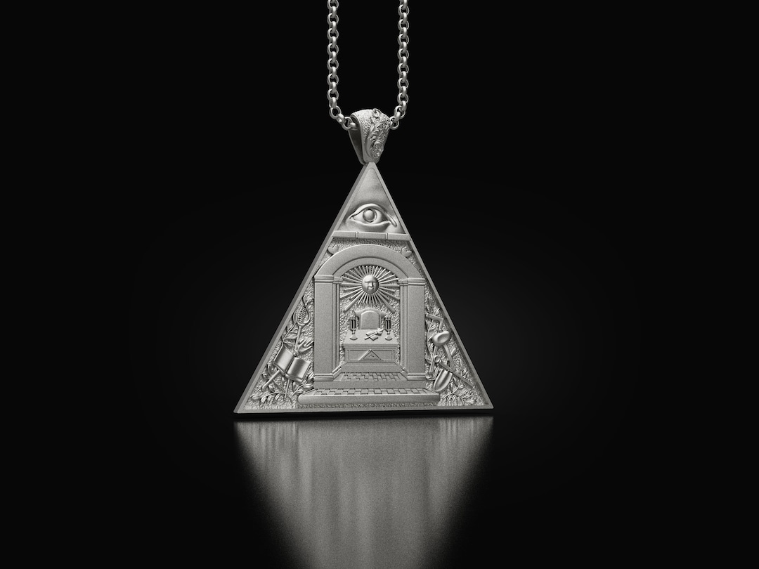Masonic & Illuminati Necklaces for Man All Seeing Eye of Providence ...