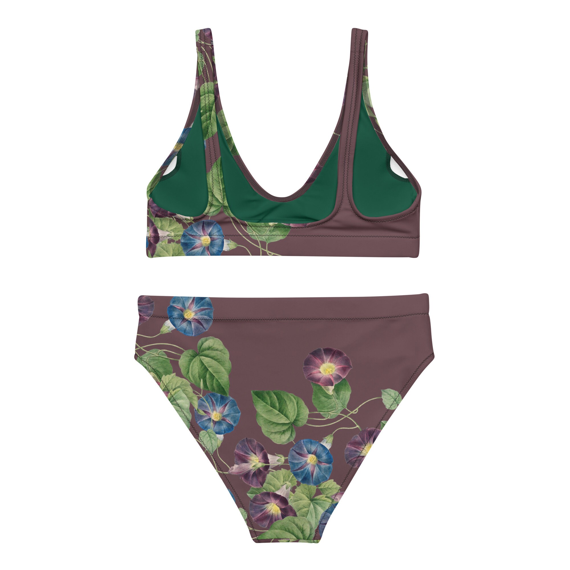 Womens High Waisted Mid Century Modern Swimming Suit Vintage Inspired ...