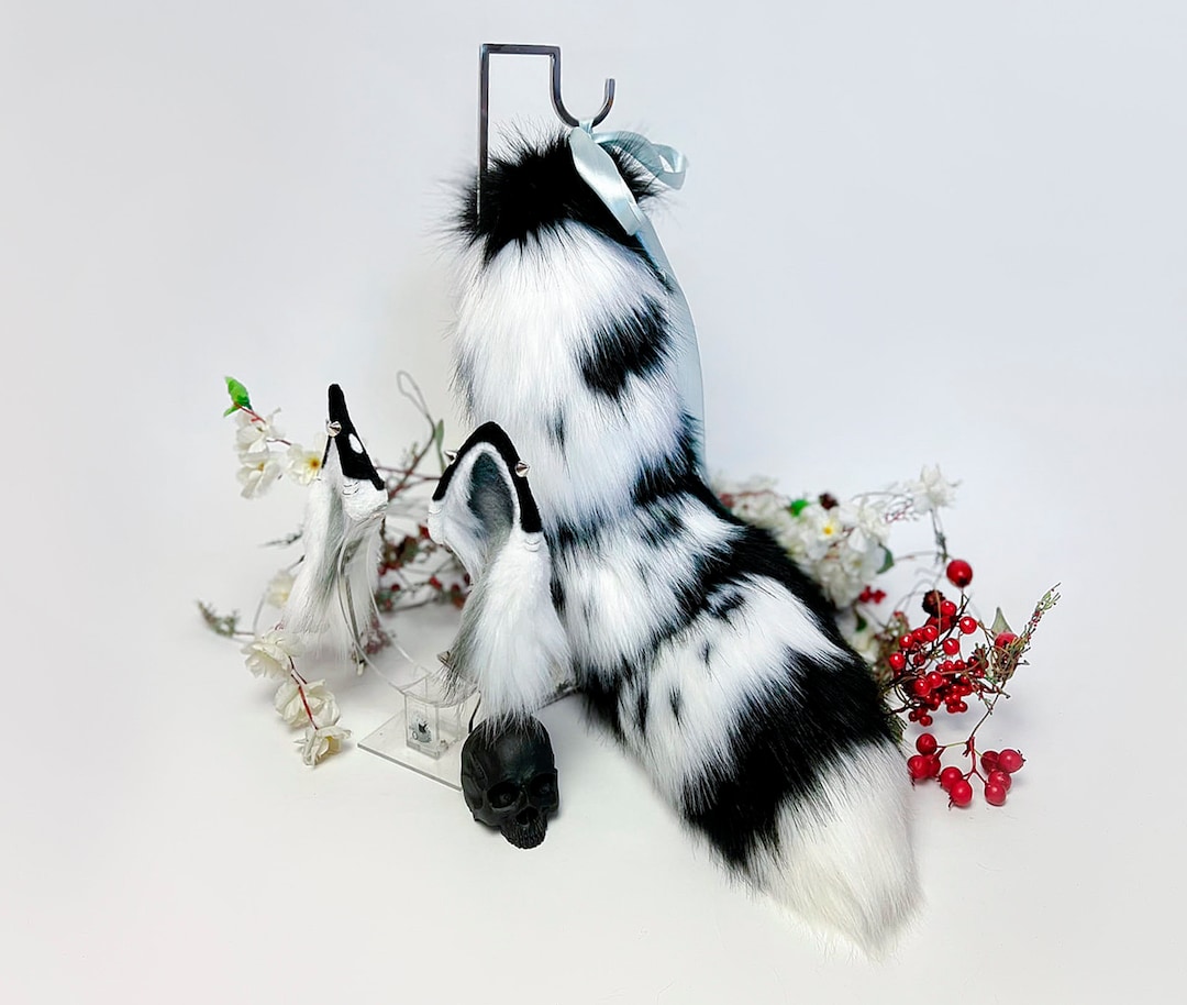 MTO Bones Fox Ears and Tail - Etsy