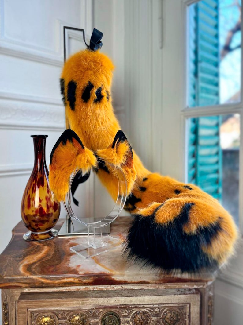Cat Garfield Ears and Tail - Etsy Australia