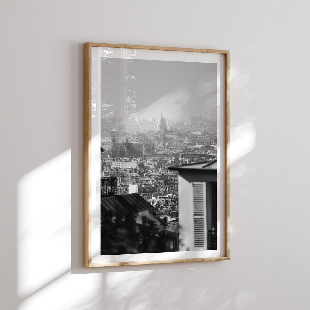 Black and White Paris Urban Printable Art I, Paris City Poster, Paris ...