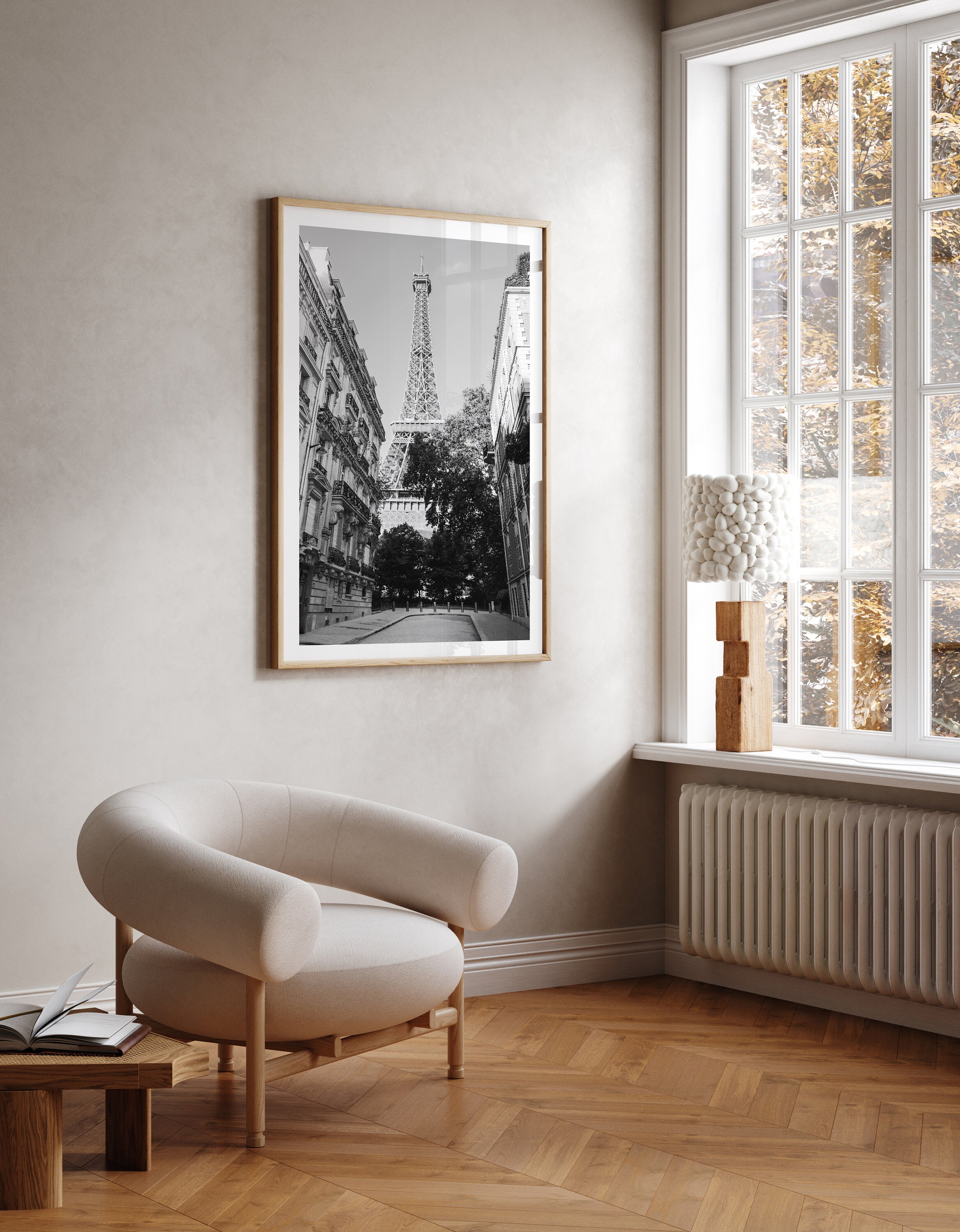 Eiffel Tower Paris Alley Printable Art, Paris Poster, Black and White ...