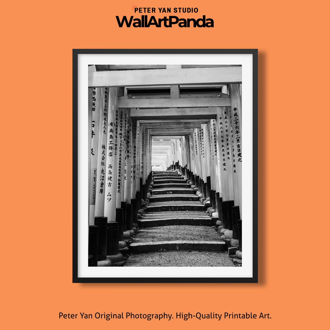 Fushimi Inari Shrine Poster Japanese Torii Gate Printable - Etsy