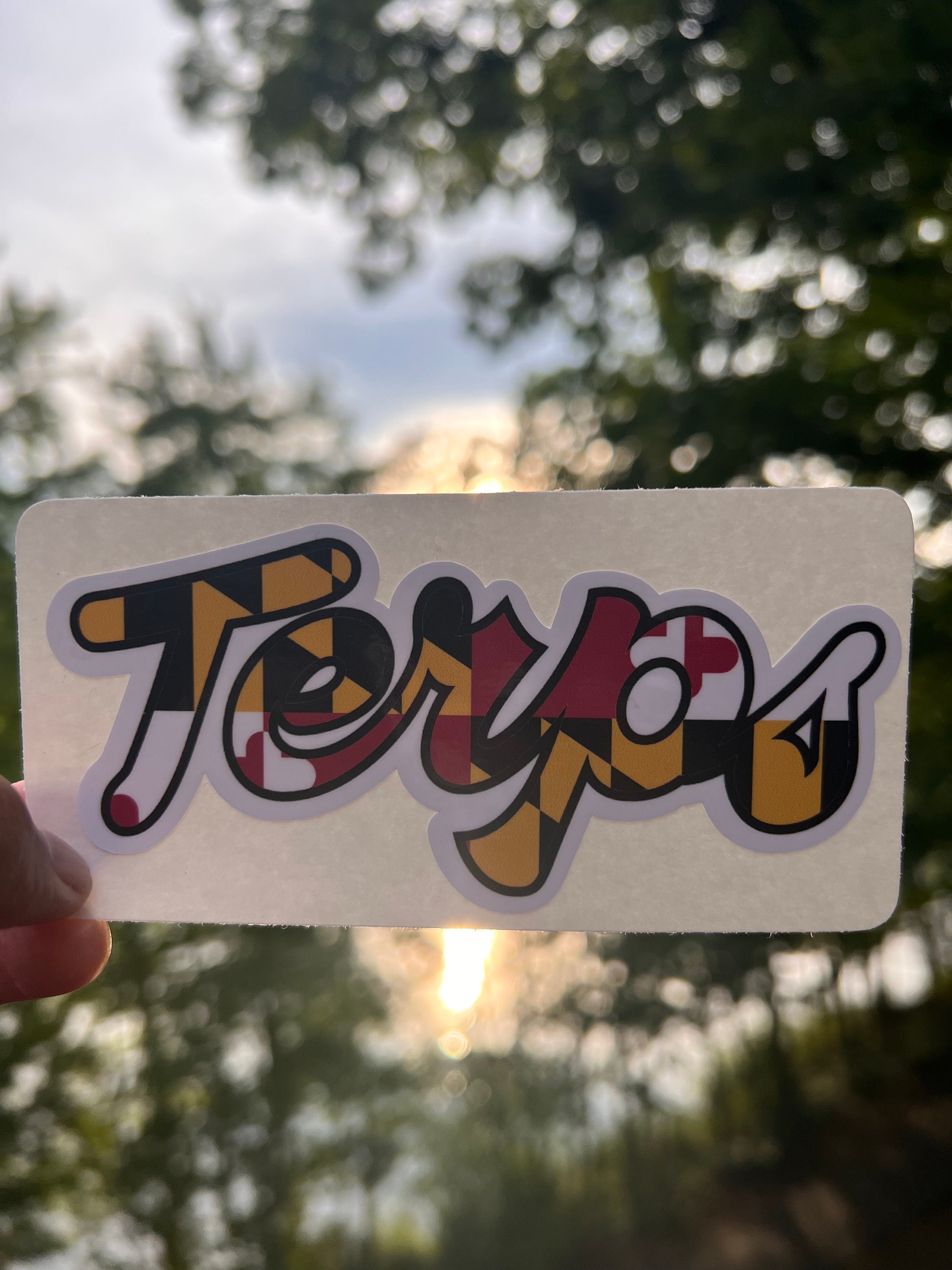 Maryland Flag Sticker - Etsy