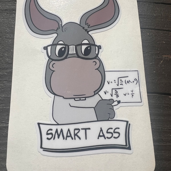 Smart Ass Sticker - Etsy