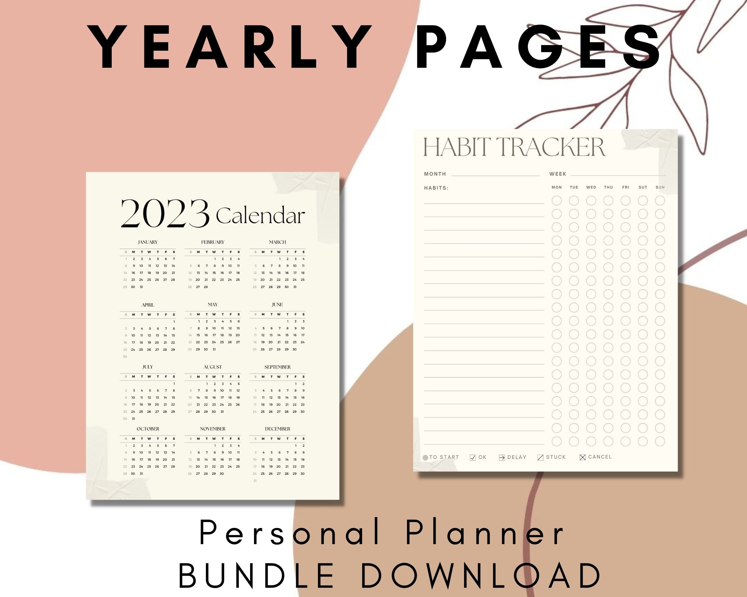 Printable Planner L Digital Personal ADHD Bundle L Daily, Weekly ...