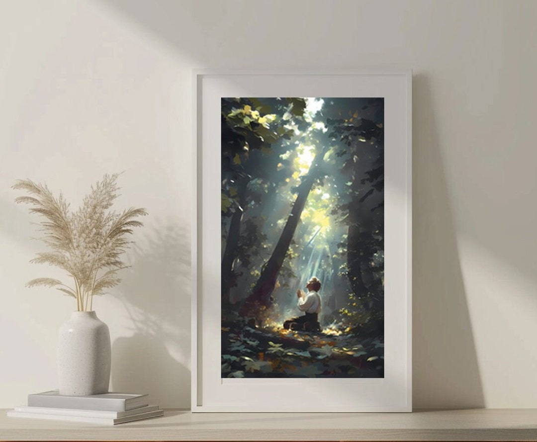 The Sacred Grove, LDS Printable Art, Joseph Smith Painting, Hear Him ...