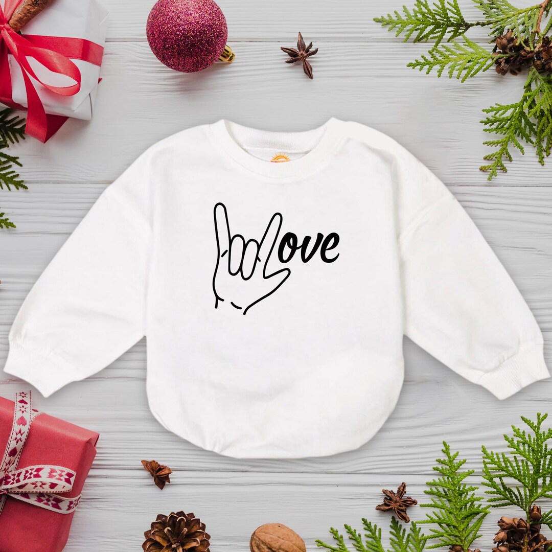 I Love You Romper, Sign Language Bodysuit, I Love You ASL, Cute ...