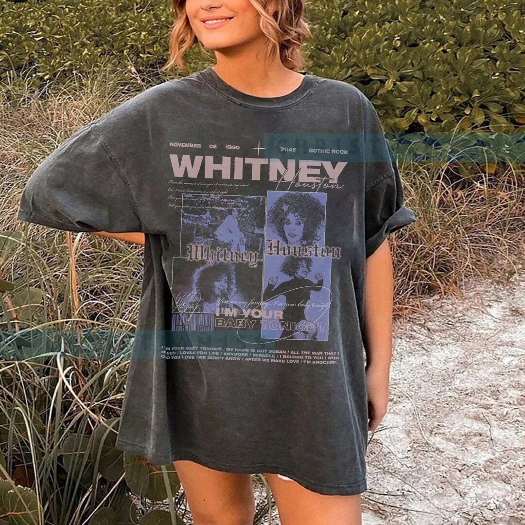 Whitney Album, Vintage Whitney Music Houston Shirt,whitney Bootleg Gift Fans , Houston Album ...