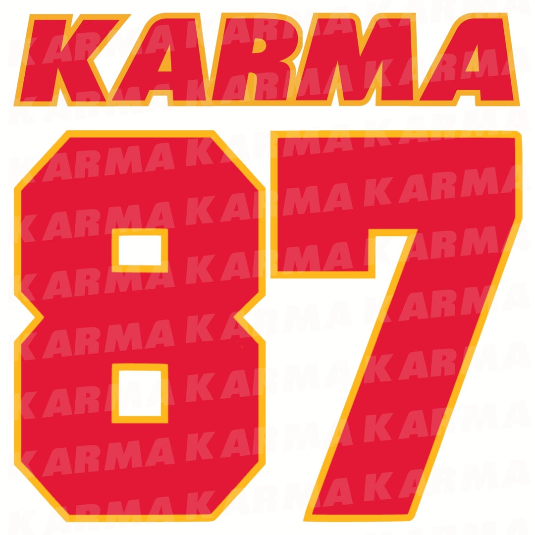 Karma 87 Svg Png Jpeg Karma is the Guy on the Chiefs Shirt in My Chiefs ...