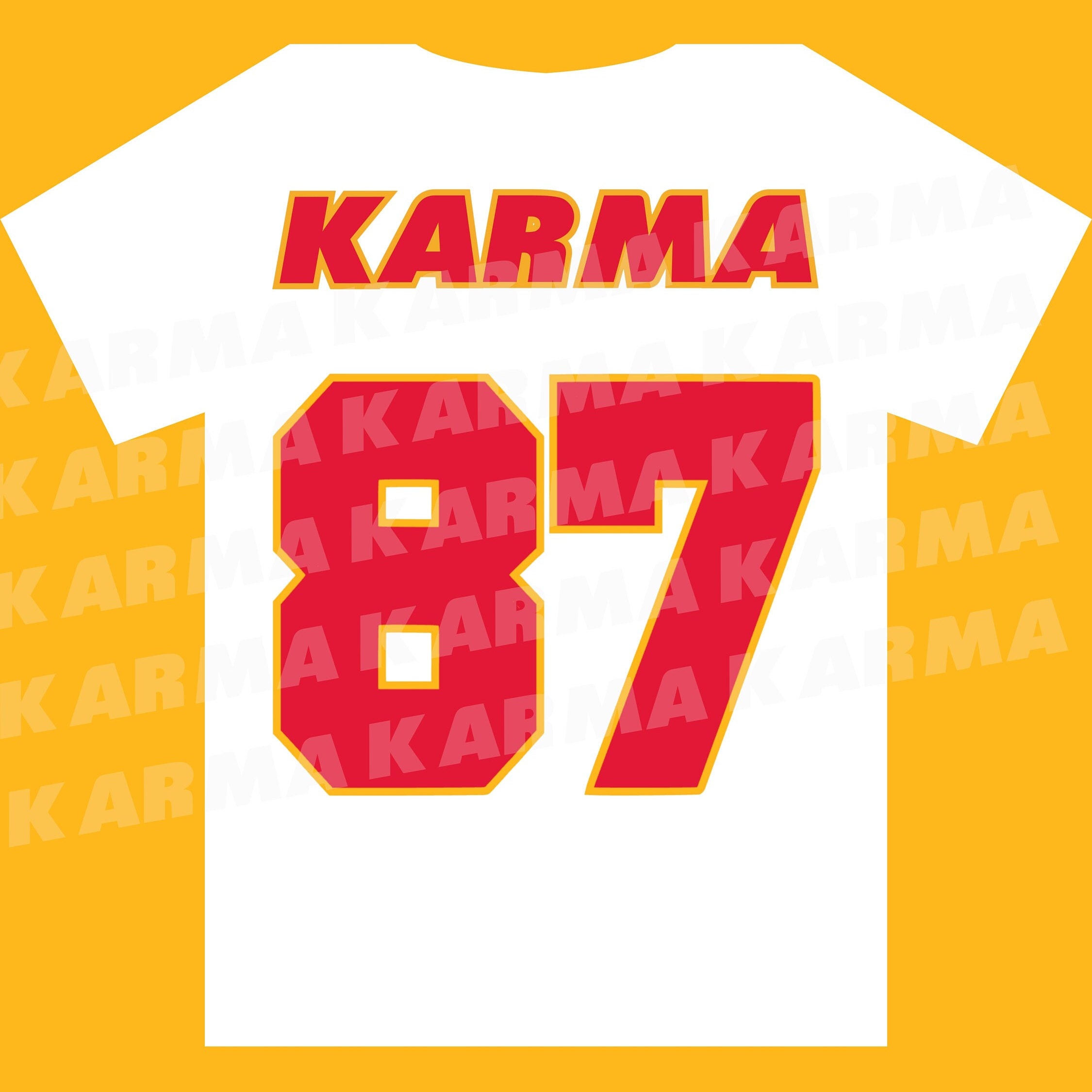 Karma 87 Svg Png Jpeg Karma is the Guy on the Chiefs Shirt in My Chiefs ...