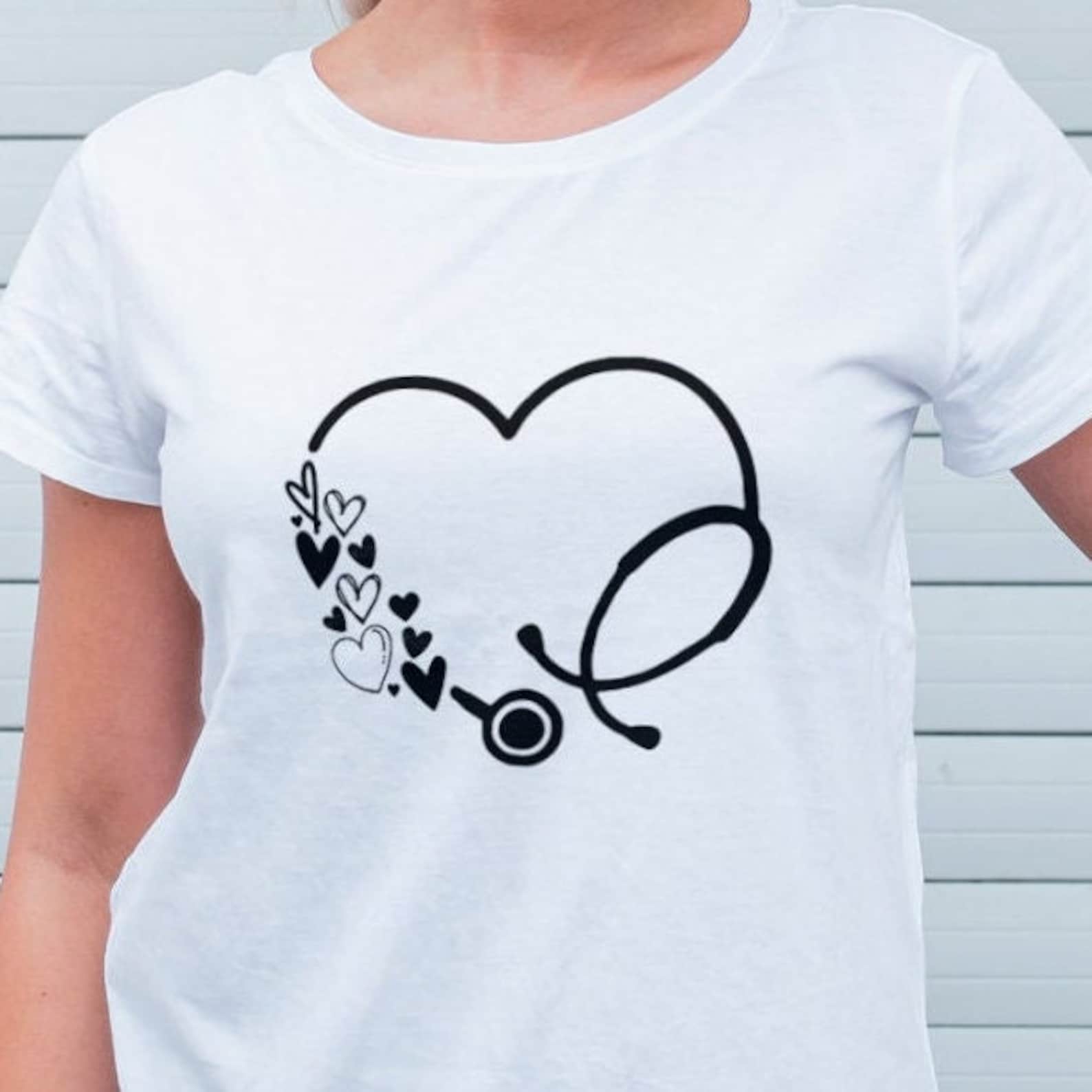 Stethoscope Heart Design Instant Download png, Svg, Jpeg Medical ...