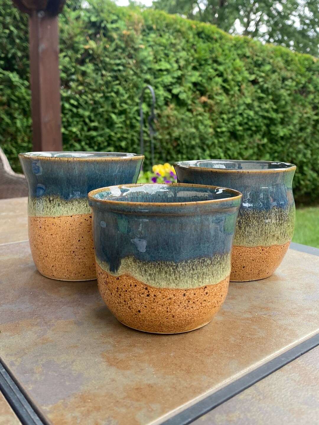 Ceramic Goblet, Handmade Pottery Mug, Handle-free, Utensil Holder ...