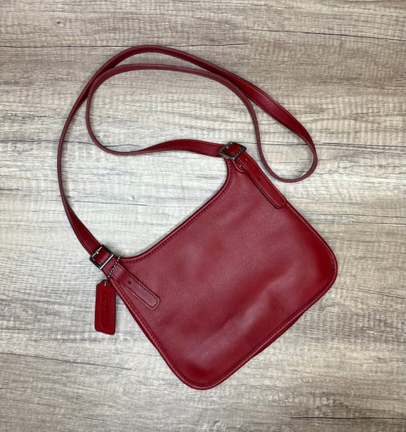 Vintage COACH Hippie Flap Saddle Crossbody Bag Black … - Gem