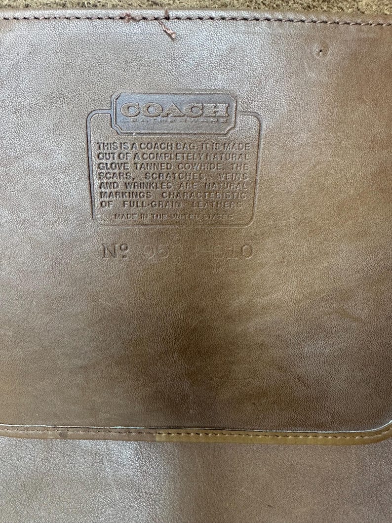 Vintage Coach Document Portfolio 5225 - Etsy