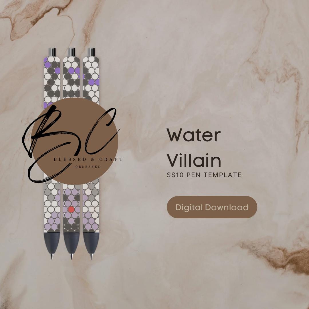 Water Villain SS10 Pen Template - Etsy