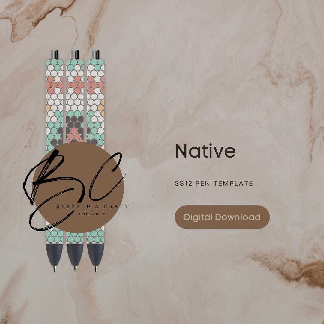 Native SS12 Pen Template - Etsy