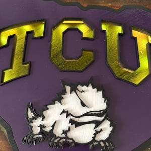 TCU Texas Christian University Horned Frogs Wall Light Night Light Bar ...