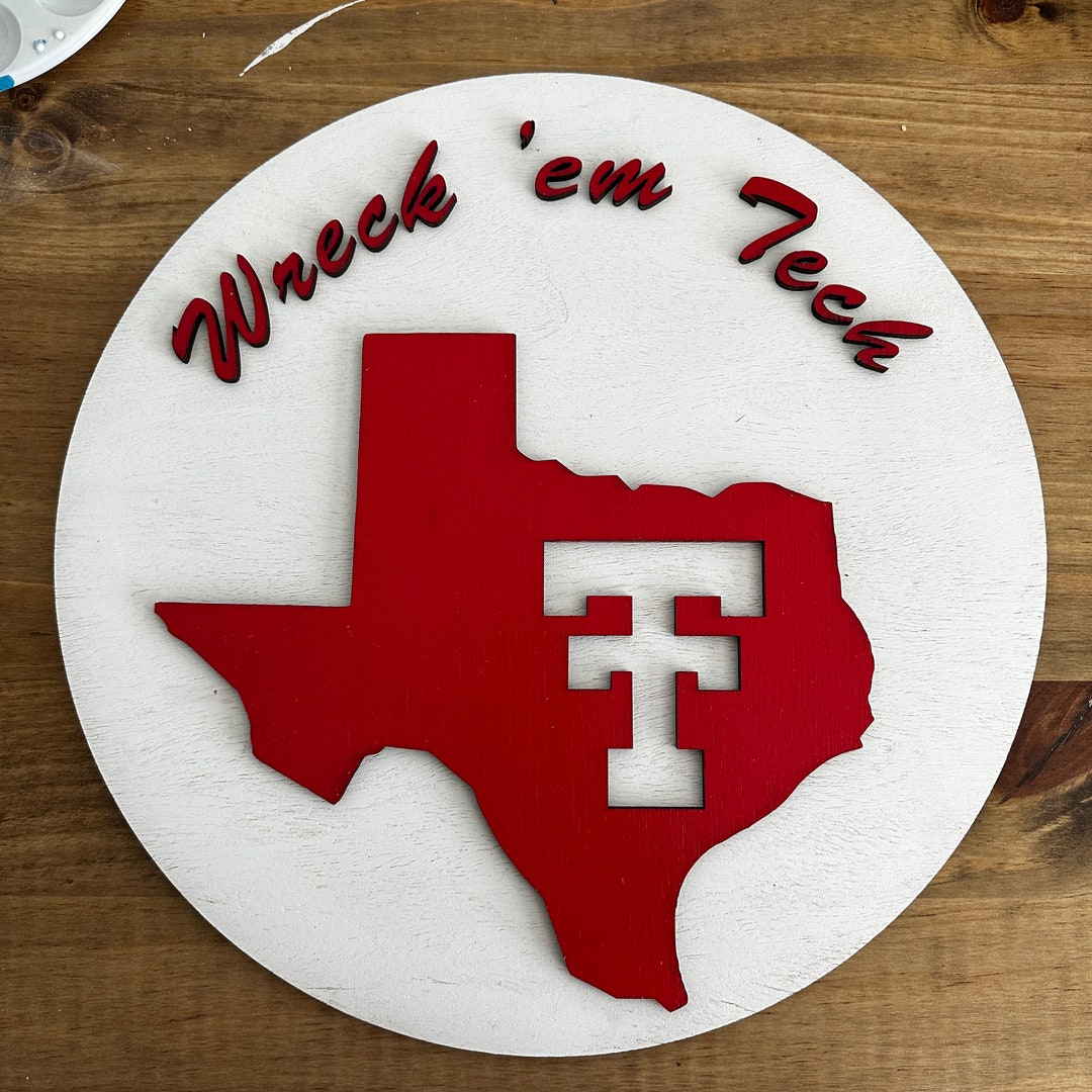 Texas Tech University Wall Sign Door Hanger - Etsy