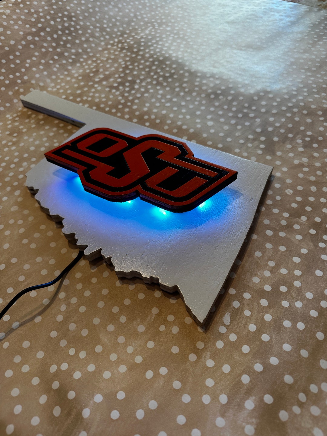 OSU Oklahoma State University Wall Light Night Light Bar Light - Etsy