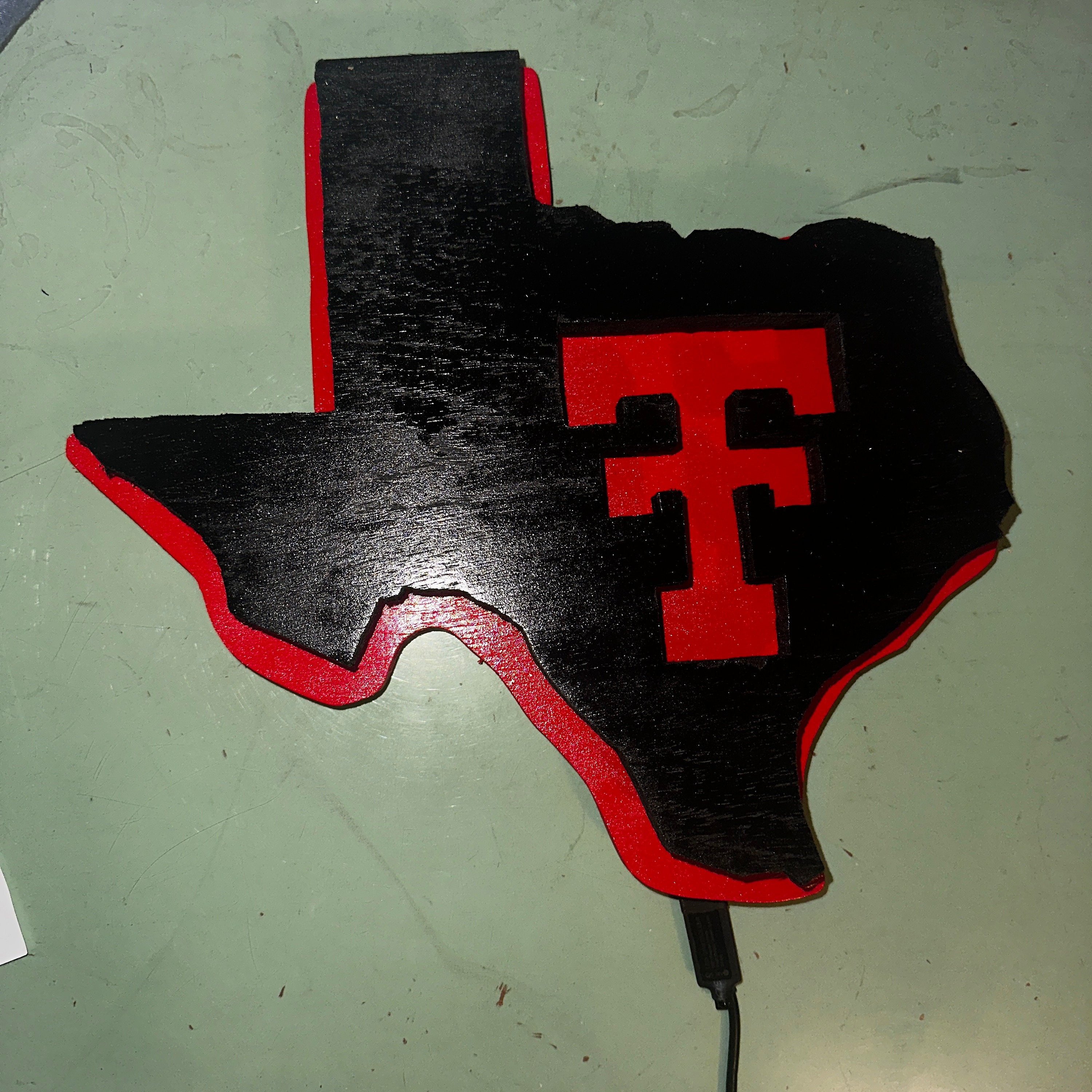 Texas Tech Wall Light Night Light Bar Light - Etsy