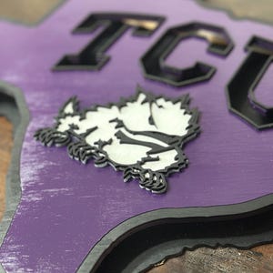 TCU Texas Christian University Horned Frogs Wall Light Night Light Bar ...