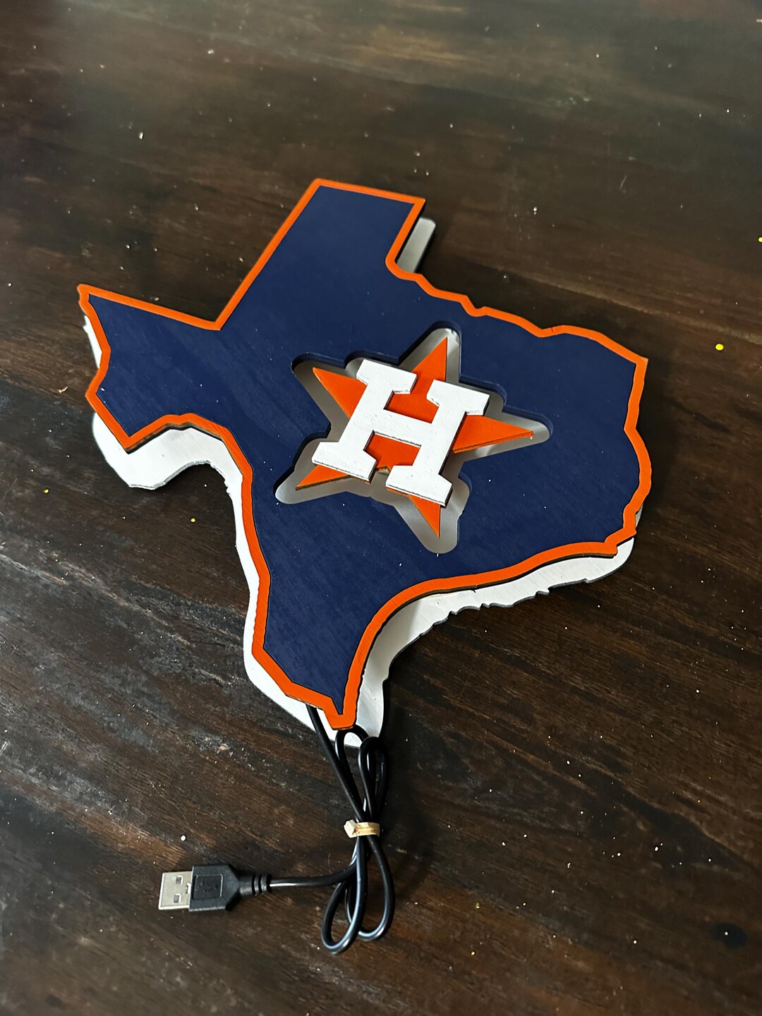 Houston Astros LED Lighted Wall Art Nightlight Bar Light - Etsy