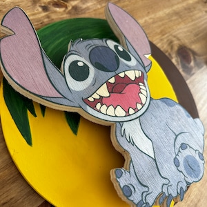 Mouth Open Stitch Light up Wall Art Nightlight Bring Stitch's Playful ...