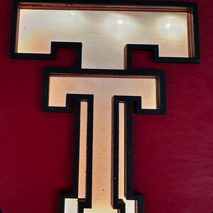 Texas Tech Wall Light Night Light Bar Light - Etsy