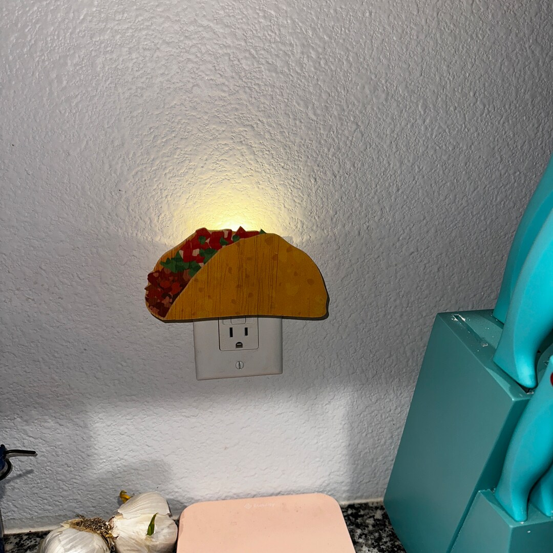 Taco LED Night Light Spice up Your Nights With Taco Delight - Etsy
