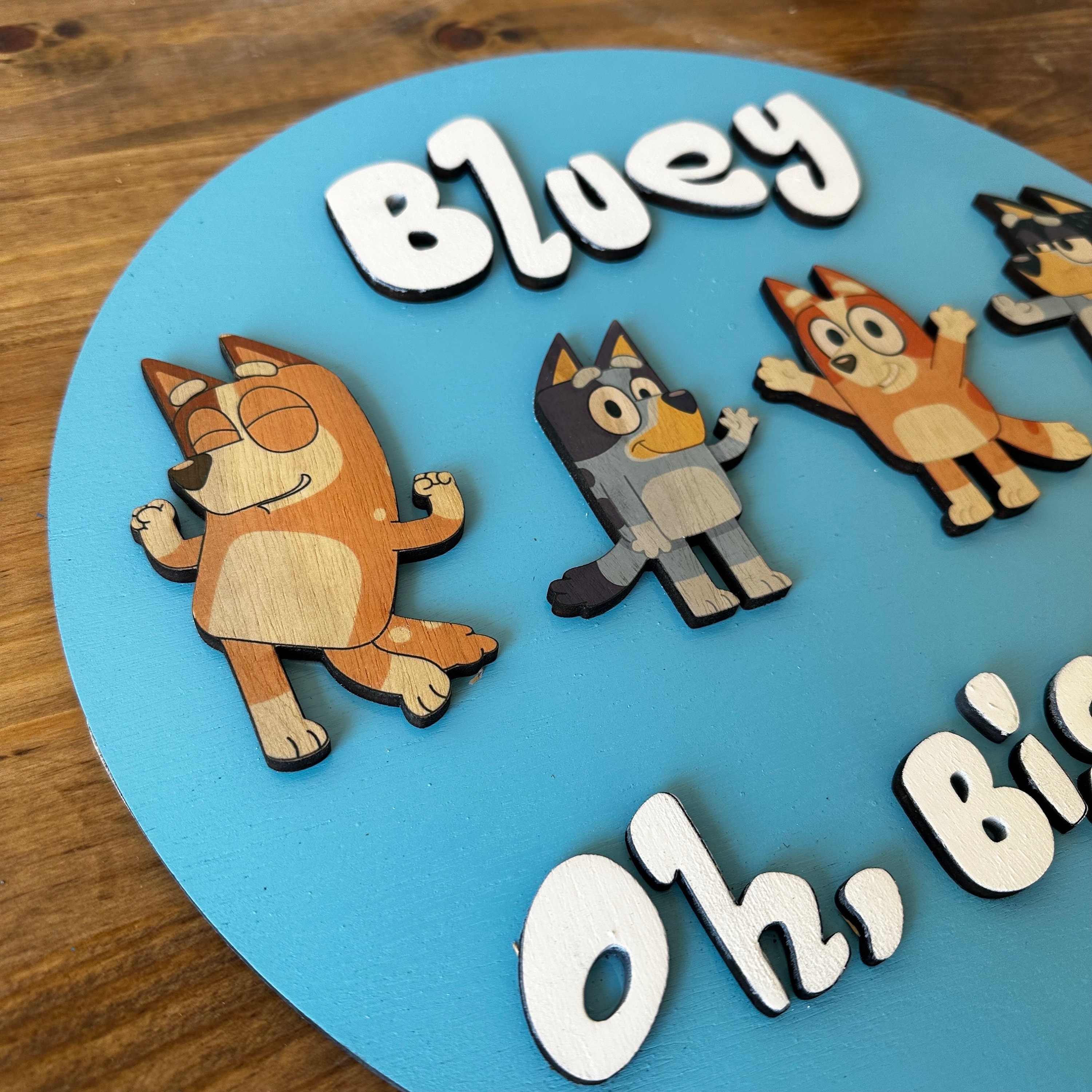 Bluey Bingo Decor, Bluey Family, Bluey Door Hanger Sign, Bluey Door ...