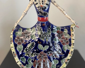 Beautiful Large Talavera Catrina Day of the Dead Statue - Etsy