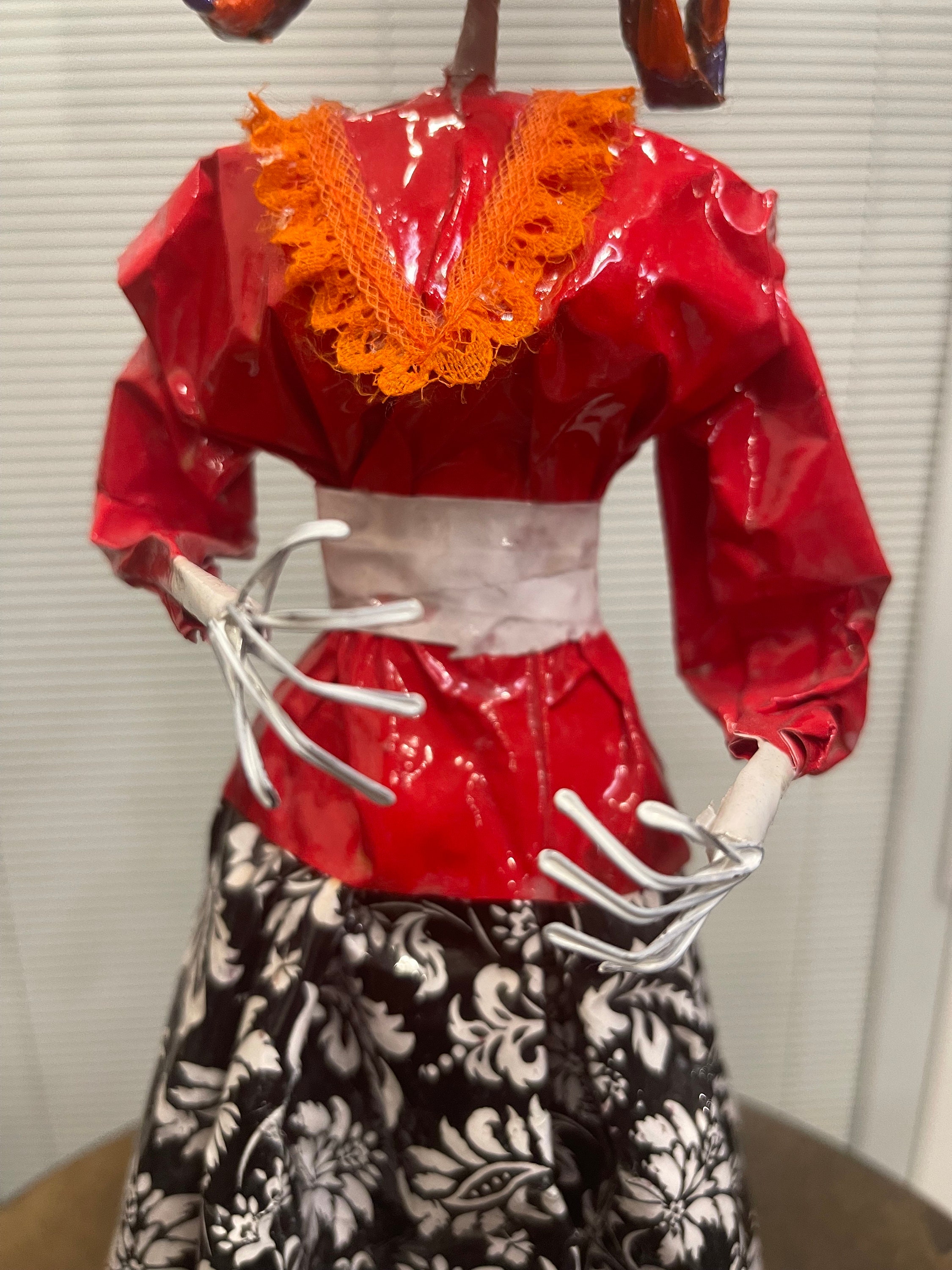 Catrina Dancer Hair W Braids Made In Mache Paper Etsy