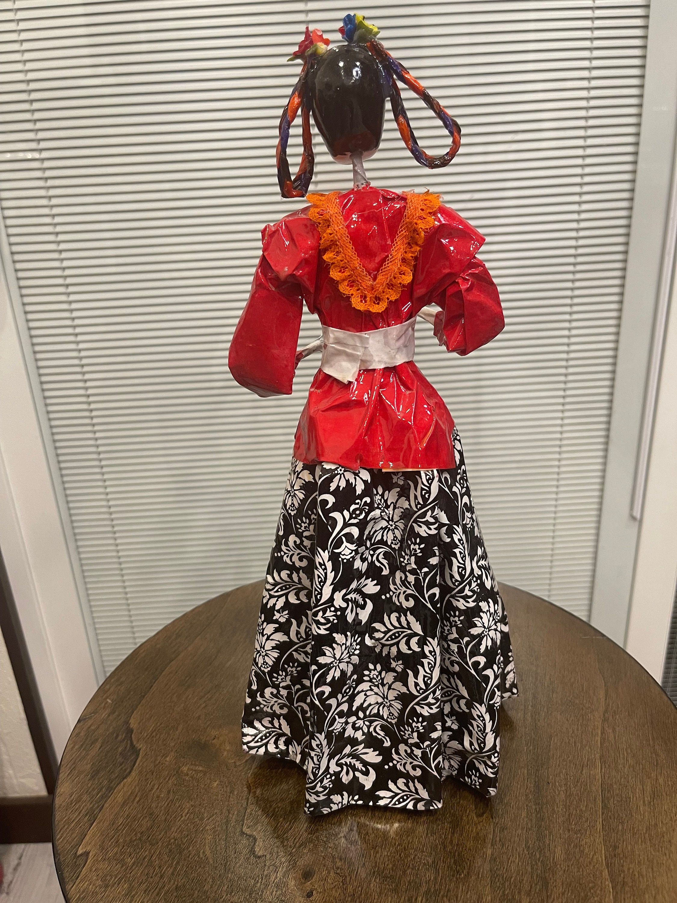 Catrina Dancer Hair W Braids Made In Mache Paper Etsy