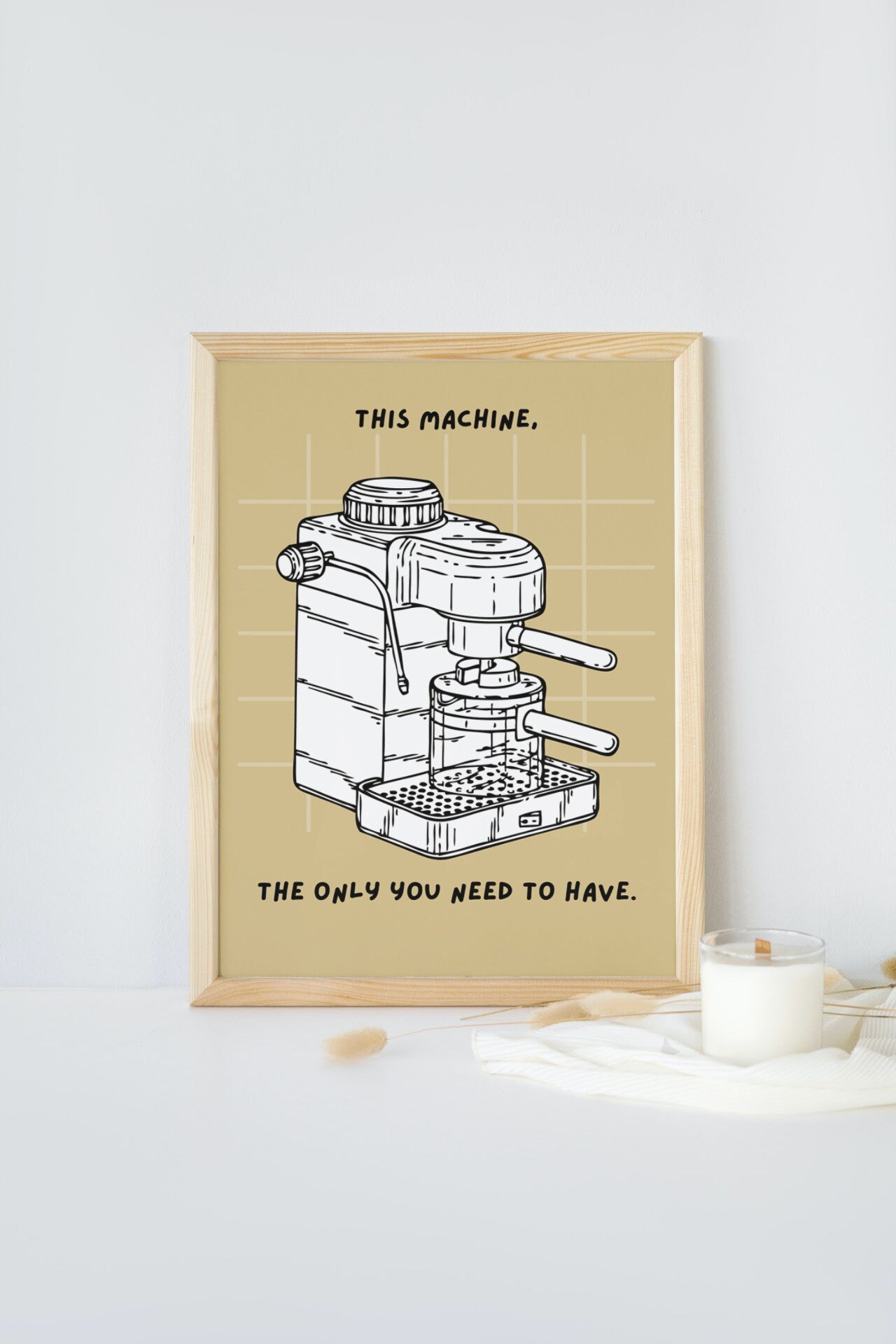 Printable Poster, Modern Poster, Funny Poster, Handdrawn Poster, Yawn ...