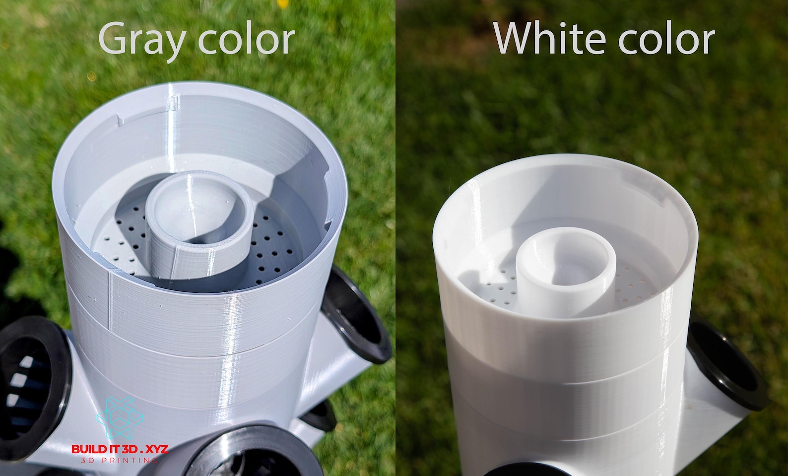 20-cup Hydroponic Tower: PETG 3D Printed Growing System. Self Standing ...