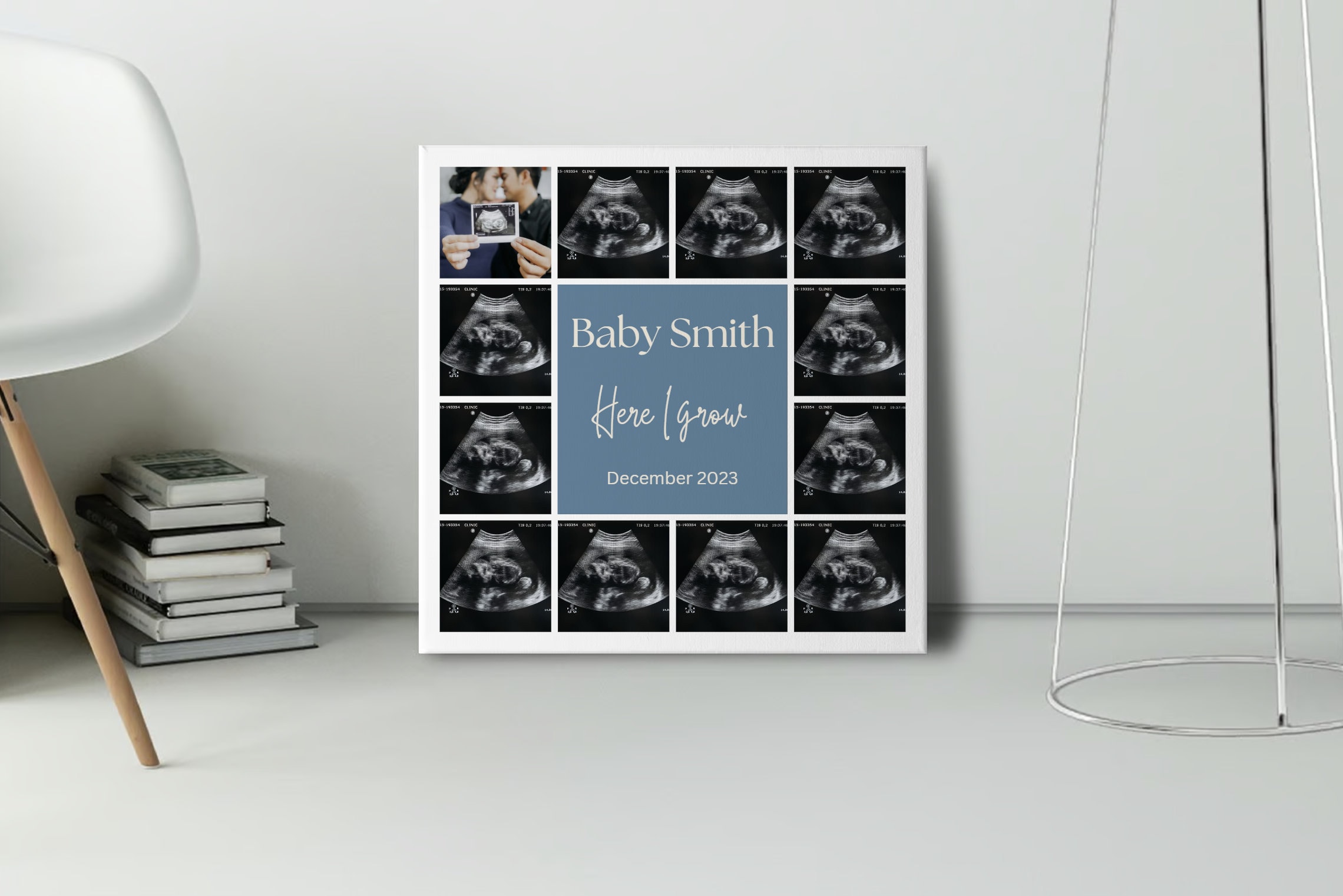 Baby Ultrasound Collage Template| Pregnancy |parents to Be| Unborn Baby ...
