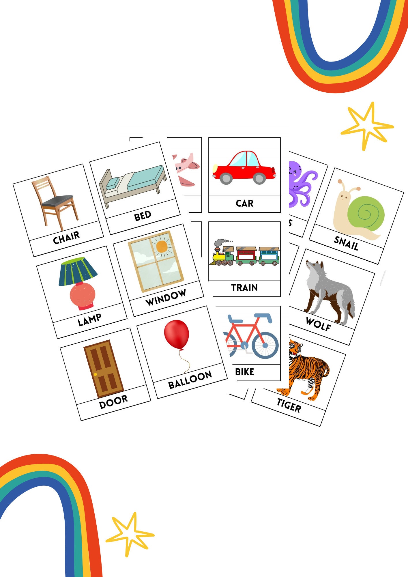 Baby's First 100 Words Printable Flashcards - Etsy