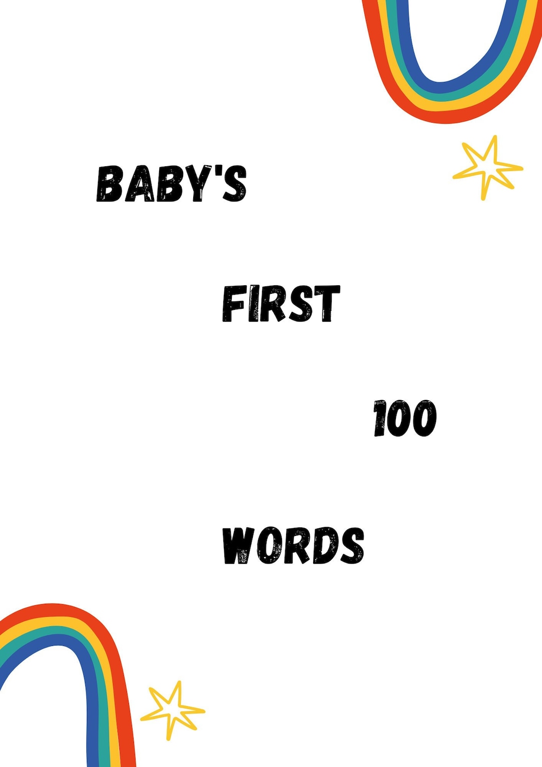 Baby's First 100 Words Printable Flashcards - Etsy