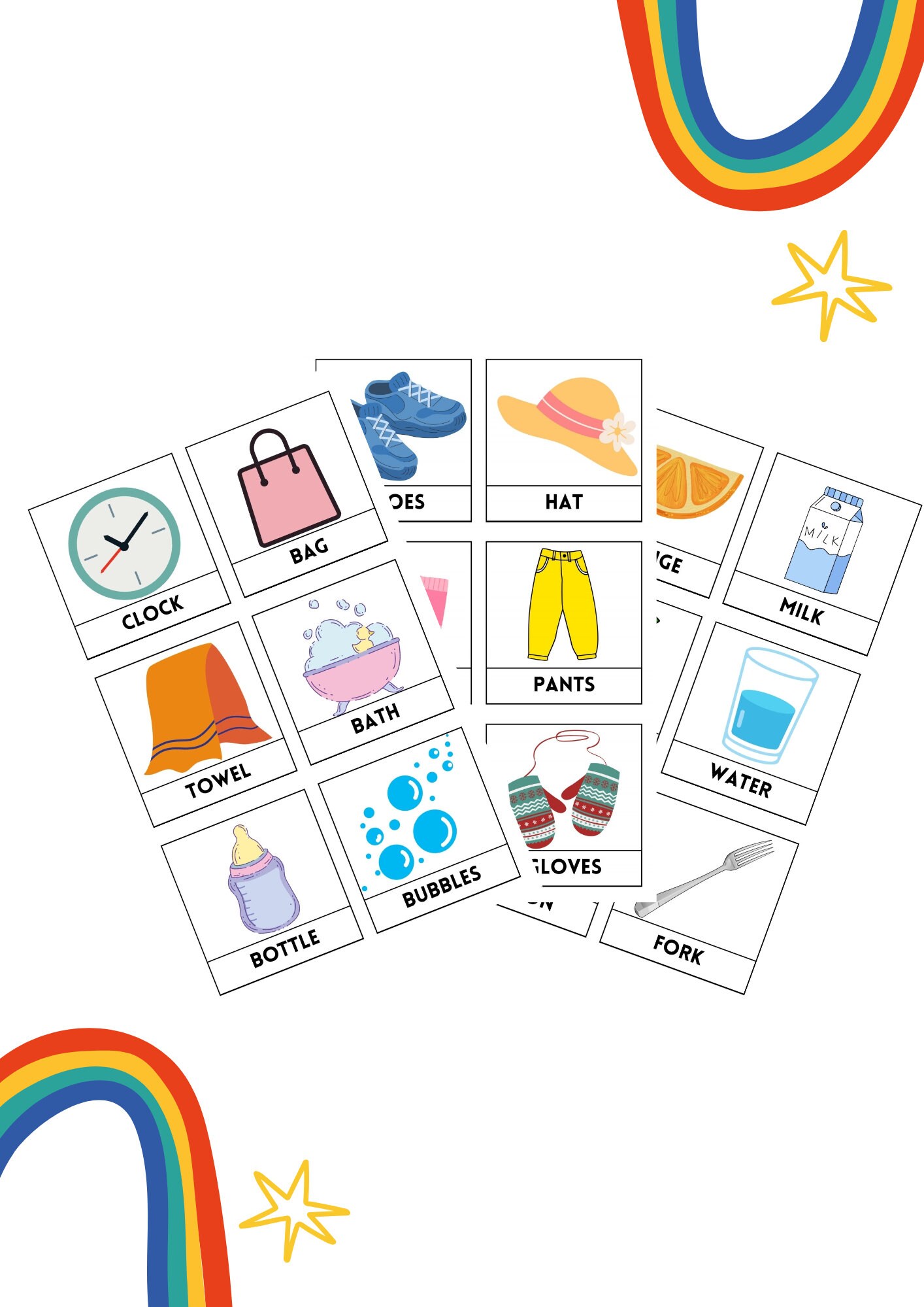 Baby's First 100 Words Printable Flashcards - Etsy