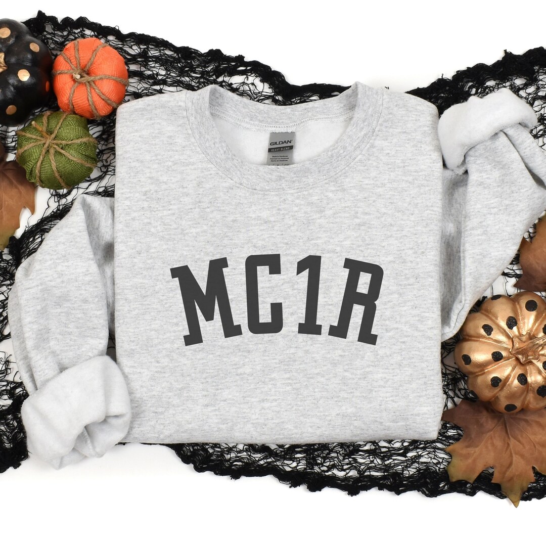 Funny Redhead Gift Sweatshirt MC1R the Redhead Gene Ginger Hair Red ...