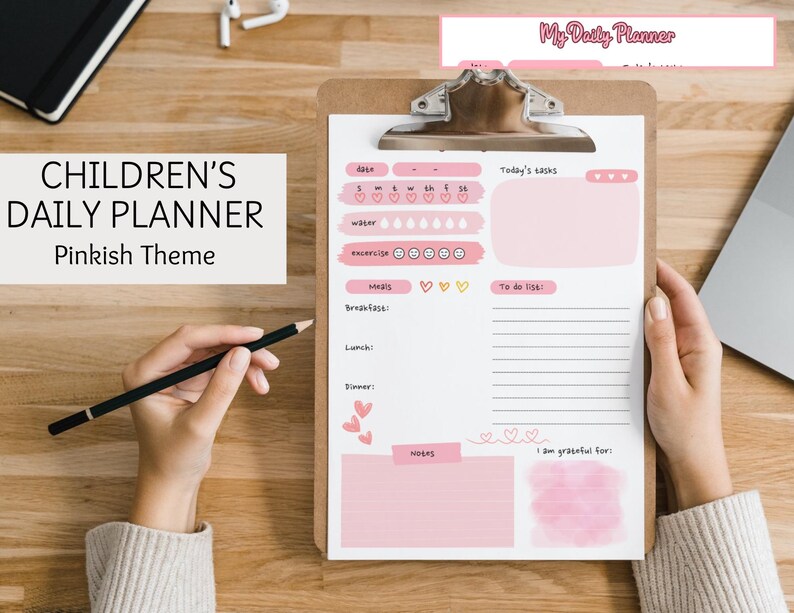 Printable Children's Daily Planner Sheet - Etsy