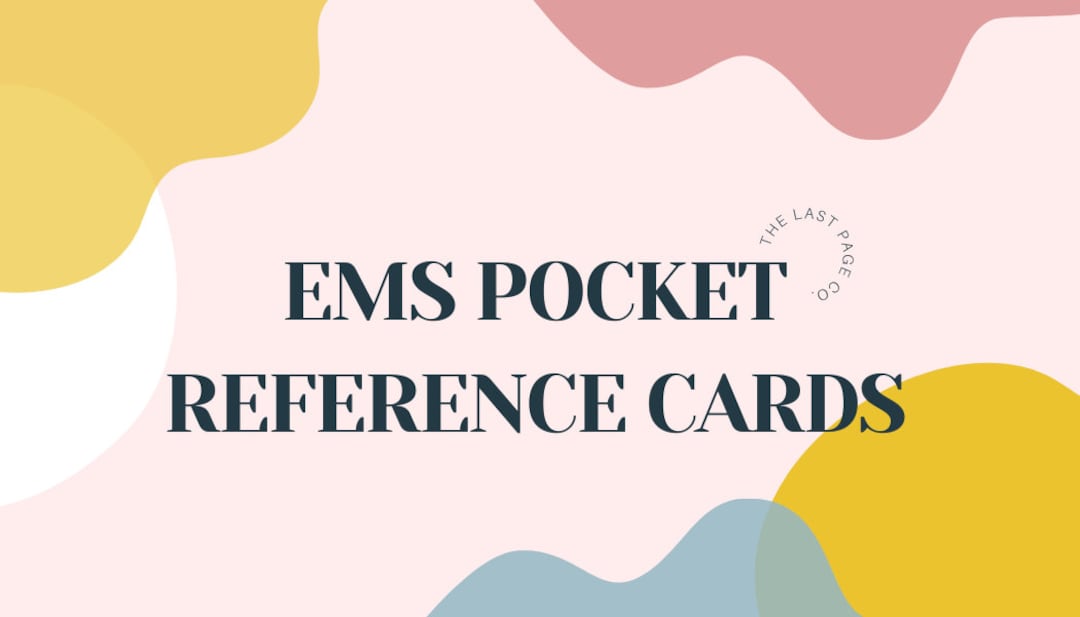 EMS Pocket Reference Cards: BASIC - Etsy