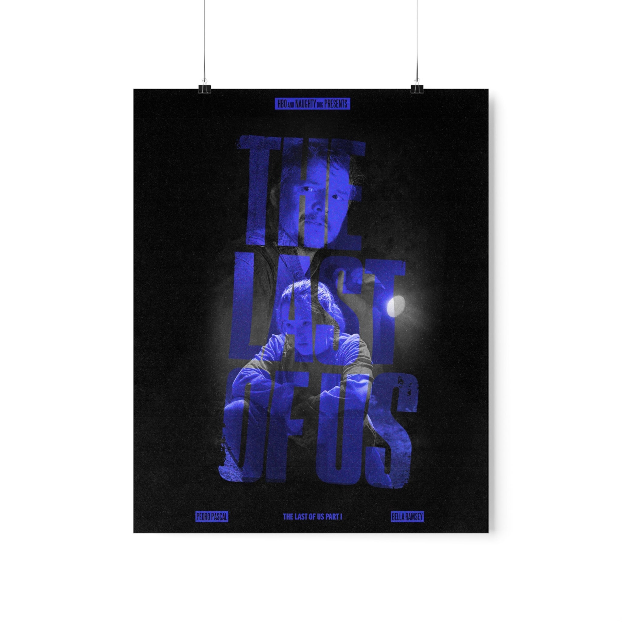 TLOU, Zombie Poster, Blue, TV Show Poster, Thelastofus, Wall Art, TV ...