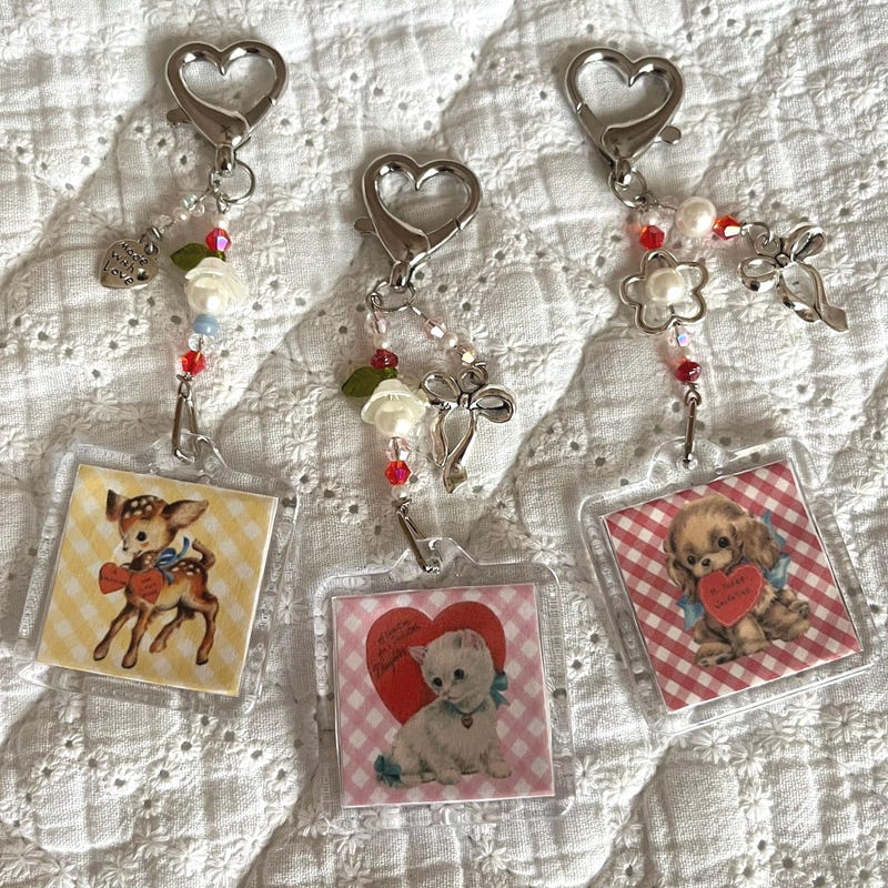 Vintage Keychain - Etsy