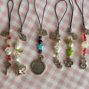 Beaded Phone Charm Keychains - Etsy